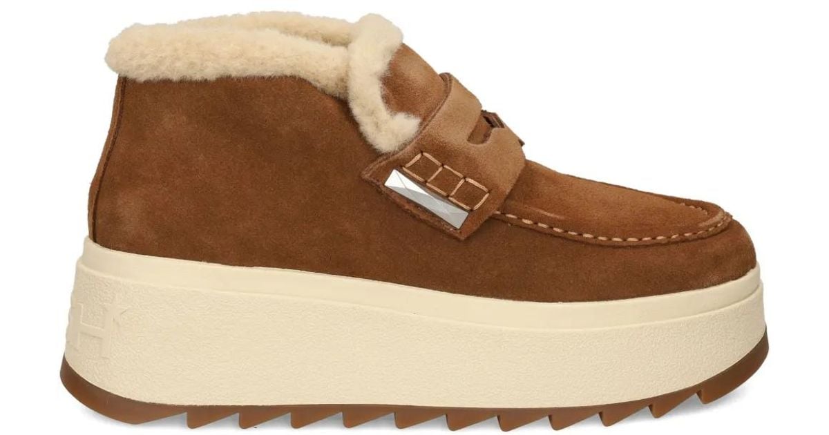 Ash Magic Suede Boots in Brown | Lyst UK