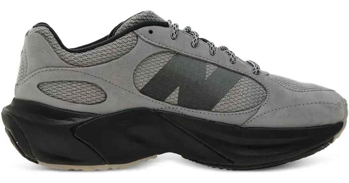 New Balance Wrpd Runner Suede-Panelled Lace-Up Sneakers in Gray | Lyst