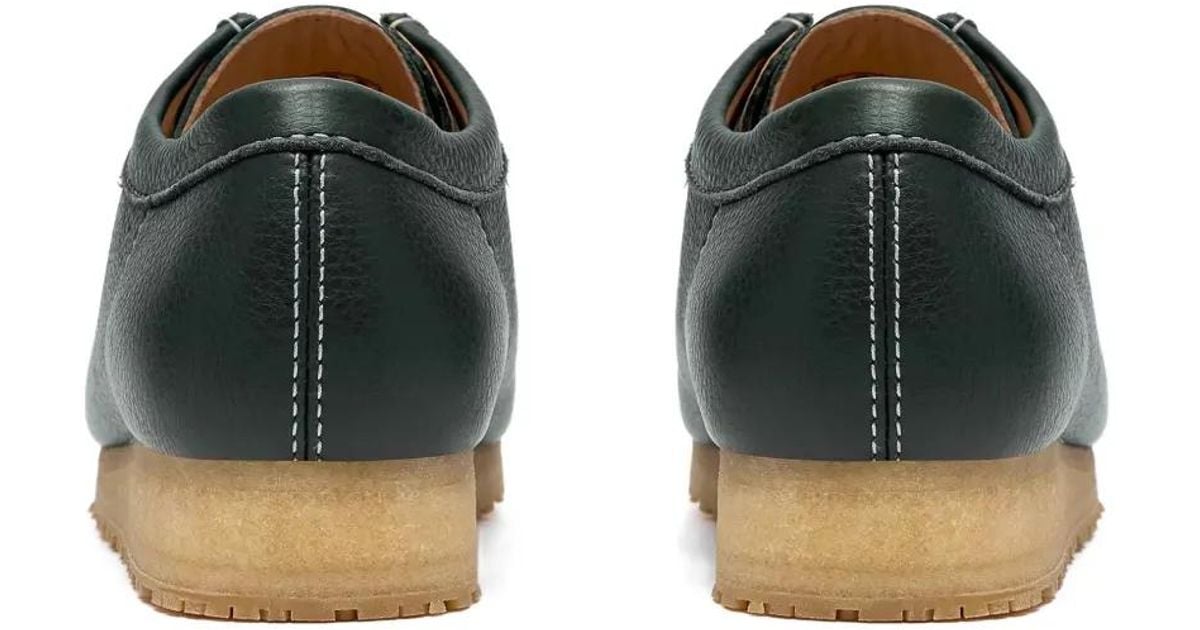Clarks Wallabee Leather Desert Boots in Green for Men | Lyst UK