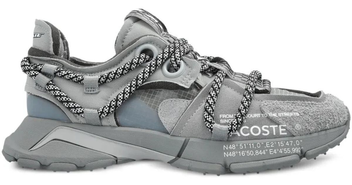 Lacoste Active Runway Technical Lace-Up Sneakers in Gray | Lyst
