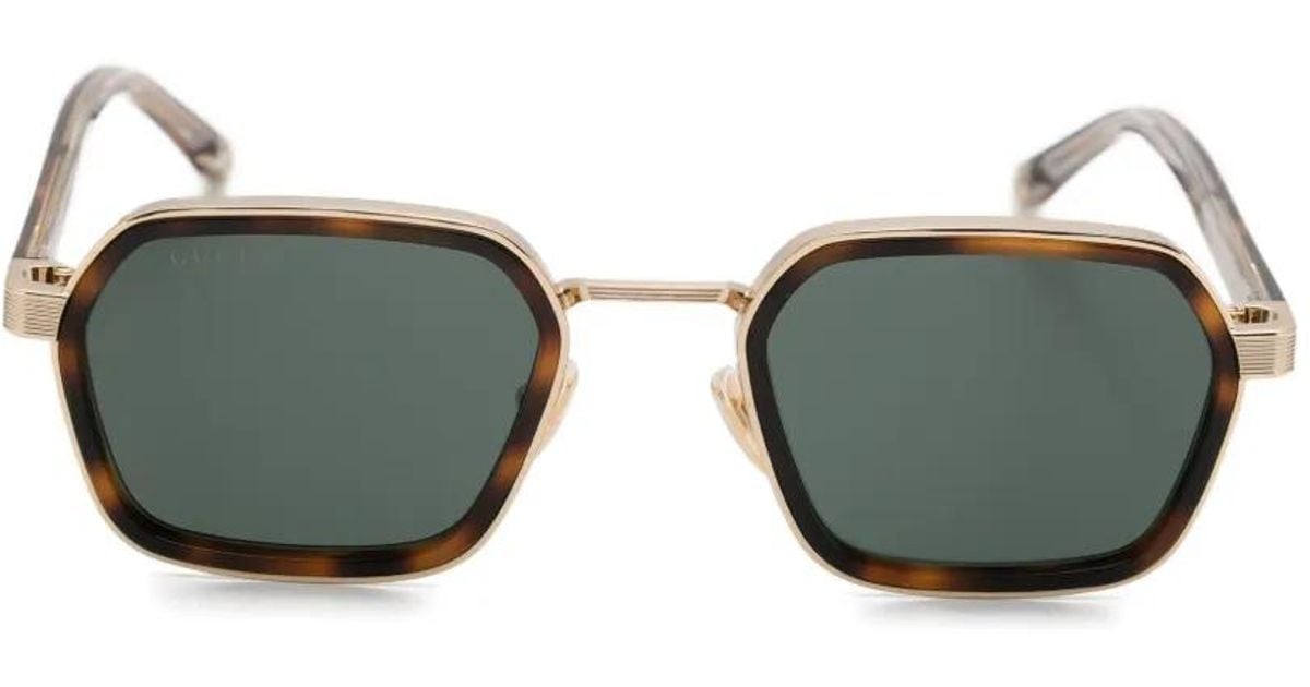 Gucci Square-Frame Sunglasses in Green | Lyst UK