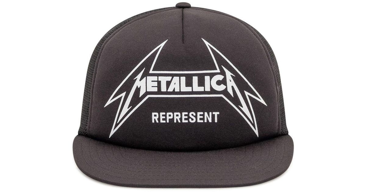 Represent Metallic Cap in Black for Men | Lyst