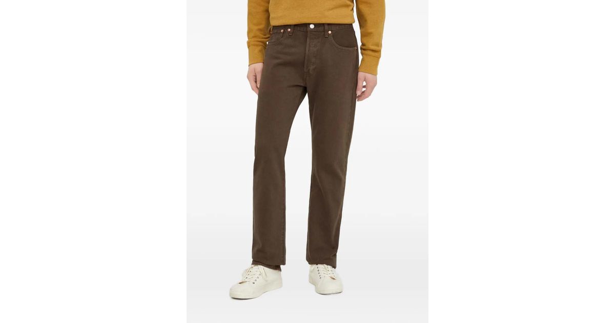 Levi's 501 Jeans in Brown for Men | Lyst UK