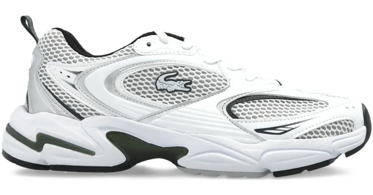 Lacoste Storm 96 2K Panelled Sneakers in White | Lyst