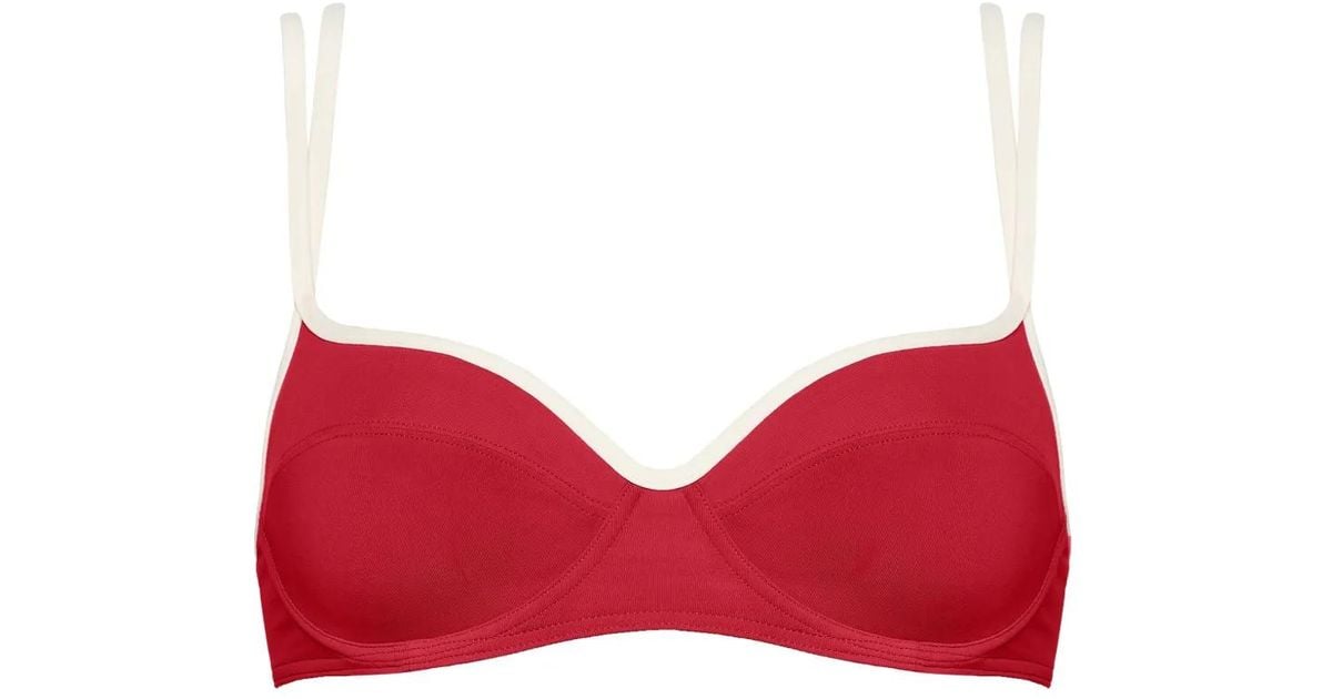 Eres Dayle Bikini Top in Red | Lyst