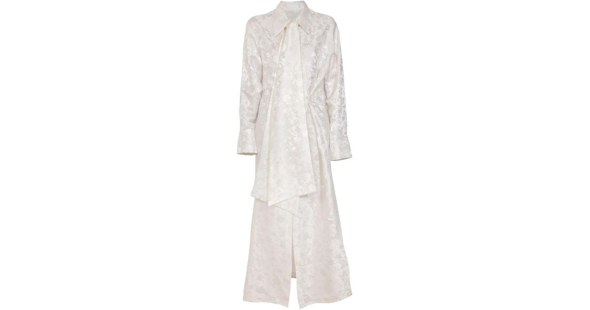 RAQUETTE Whiterose Floral-Detail Midi Dress | Lyst UK