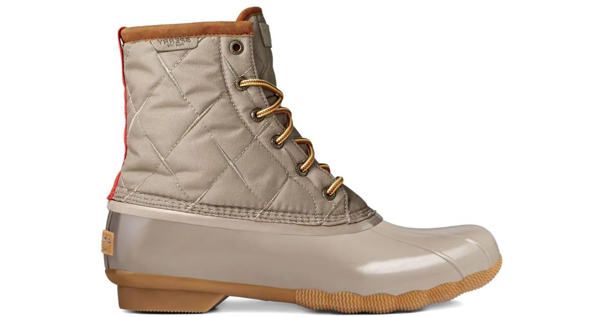 Sperry Top-Sider Saltwater Quilted Duck Boots in Brown for Men | Lyst