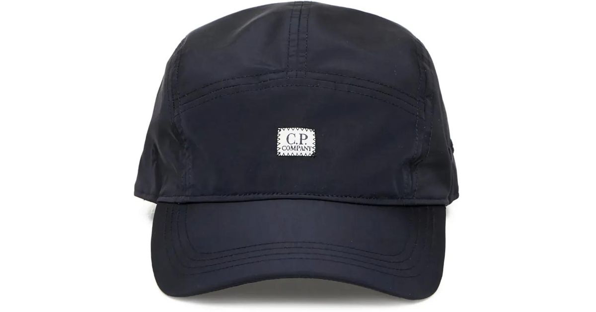 C.P. Company Chrome-R Logo-Appliqué Baseball Cap in Blue | Lyst