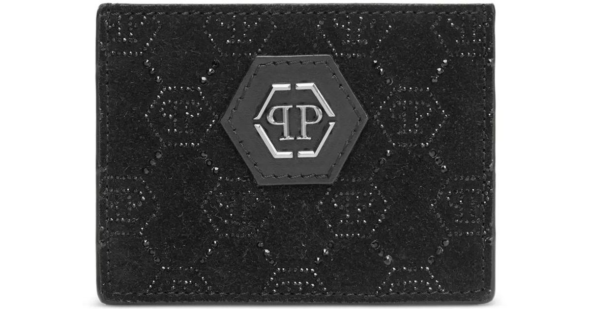 Philipp Plein Logo-Embellishment Cardholder in Black for Men | Lyst UK