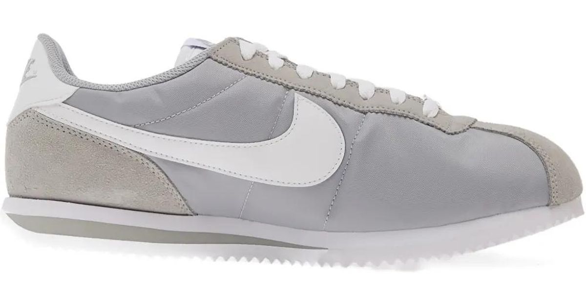 Nike Cortez Lace-up Sneakers in Grey for Men | Lyst UK