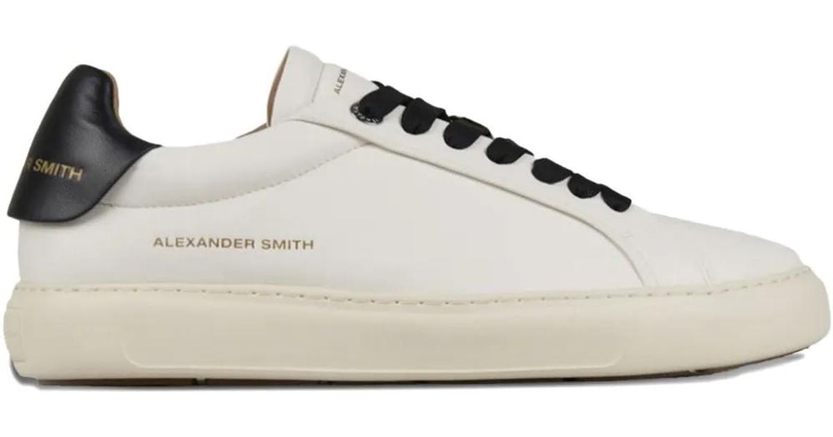 Alexander Smith Soho Leather Sneakers in White for Men | Lyst UK
