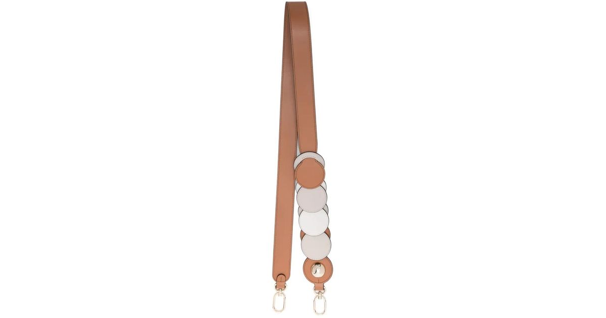 Furla Sfera Bag Strap in White | Lyst UK