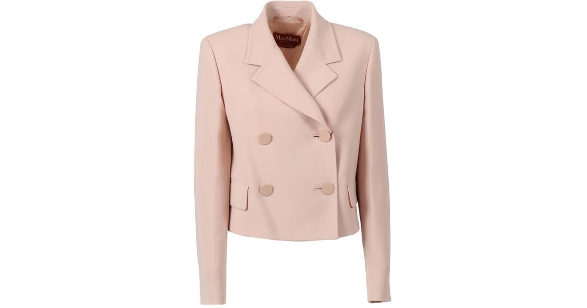Max Mara Jacket in Pink | Lyst UK
