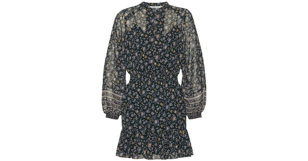 Veronica Beard Mirabel Floral-Print Dress in Grey | Lyst UK