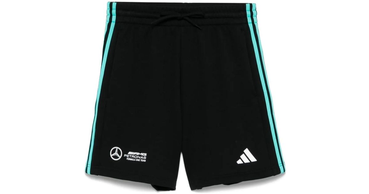 adidas X Mercedes-Amg Petronas Dna Track Shorts in Black for Men | Lyst UK