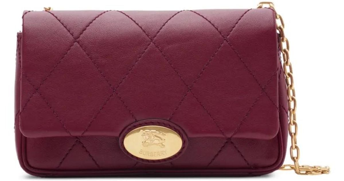 Burberry Mini Strand Shoulder Bag in Purple | Lyst UK