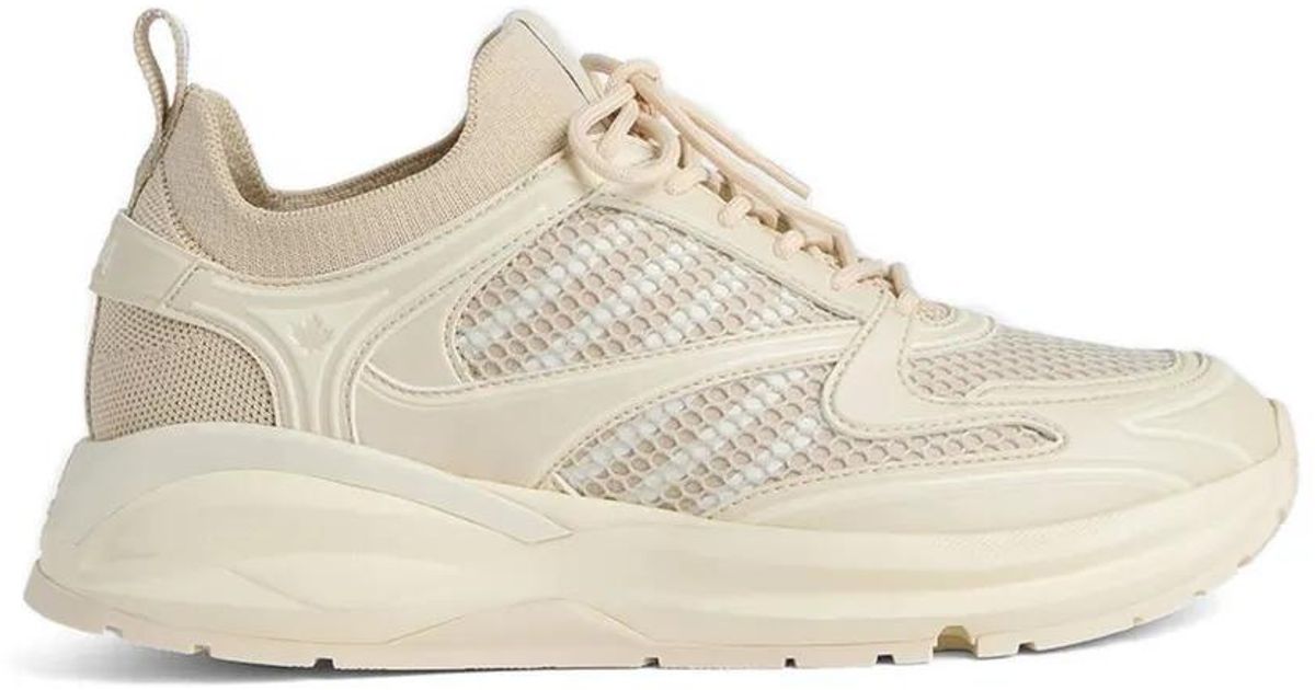 DSquared² Dash Platform Panelled Sneakers in White | Lyst UK
