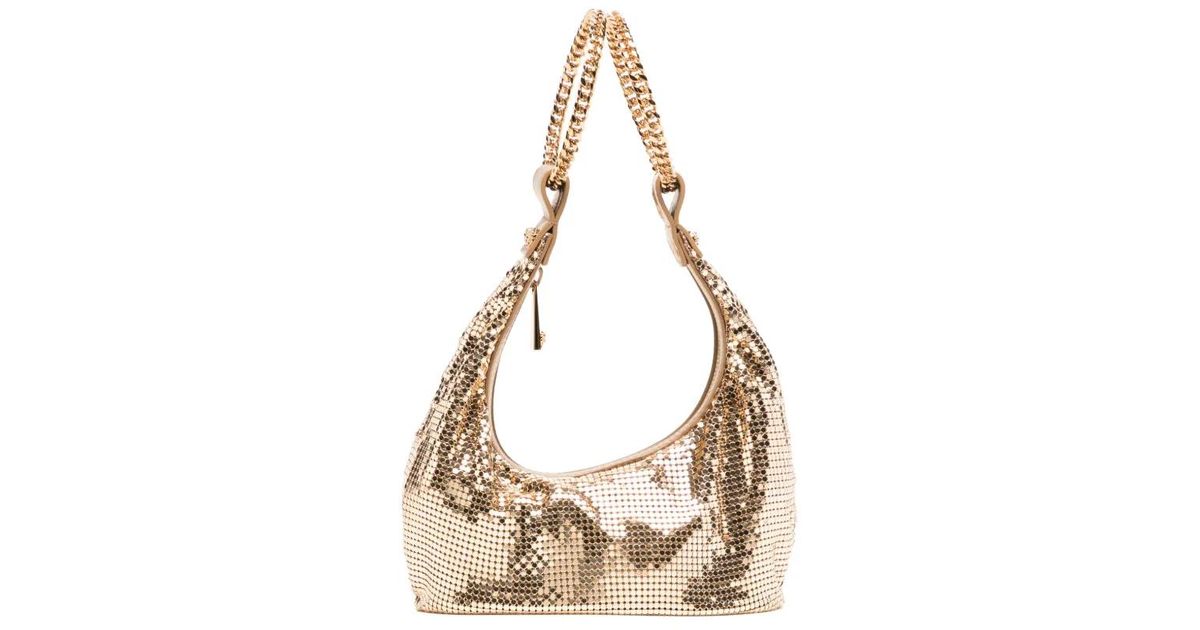 Versace Metal Mesh Mini Bag in Natural | Lyst
