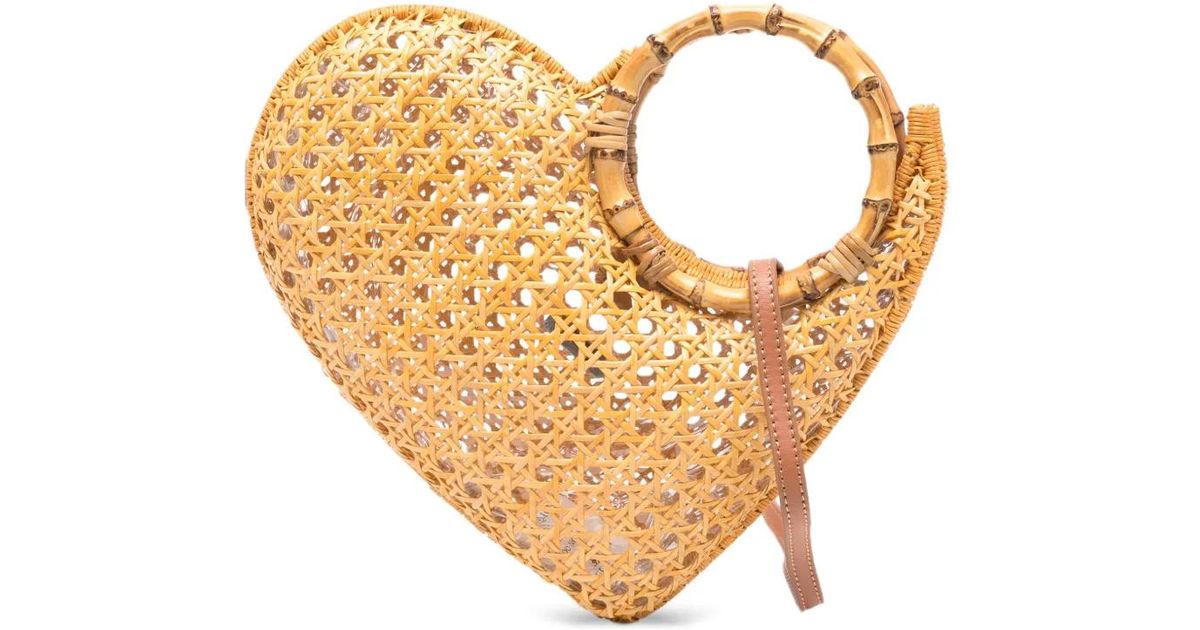 Serpui Marie Heart Tote Bag in White | Lyst