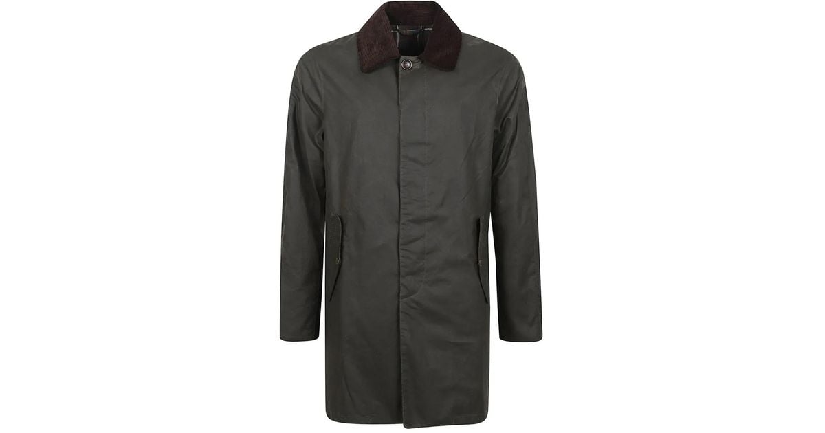 Barbour X Baracuta Corduroy-Collar Coat in Gray for Men | Lyst