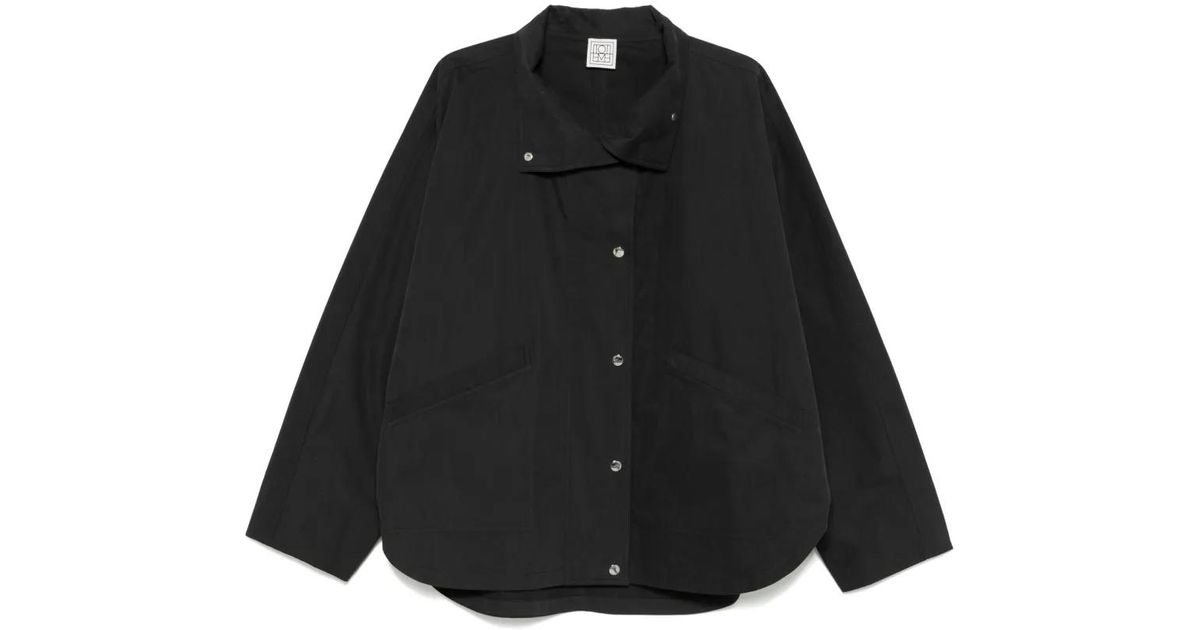 TOTEME Summer Parachute Jacket in Black | Lyst
