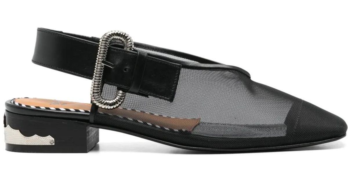 Toga Mesh Pumps in Black | Lyst