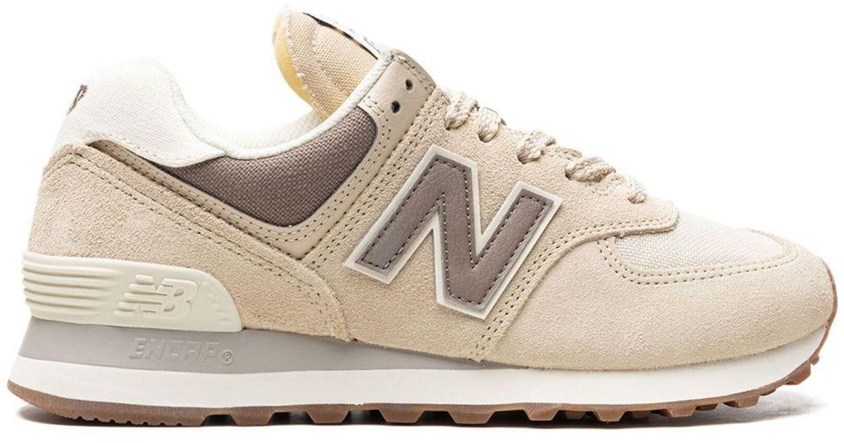 New Balance 574 "beige/brown" Sneakers in White | Lyst