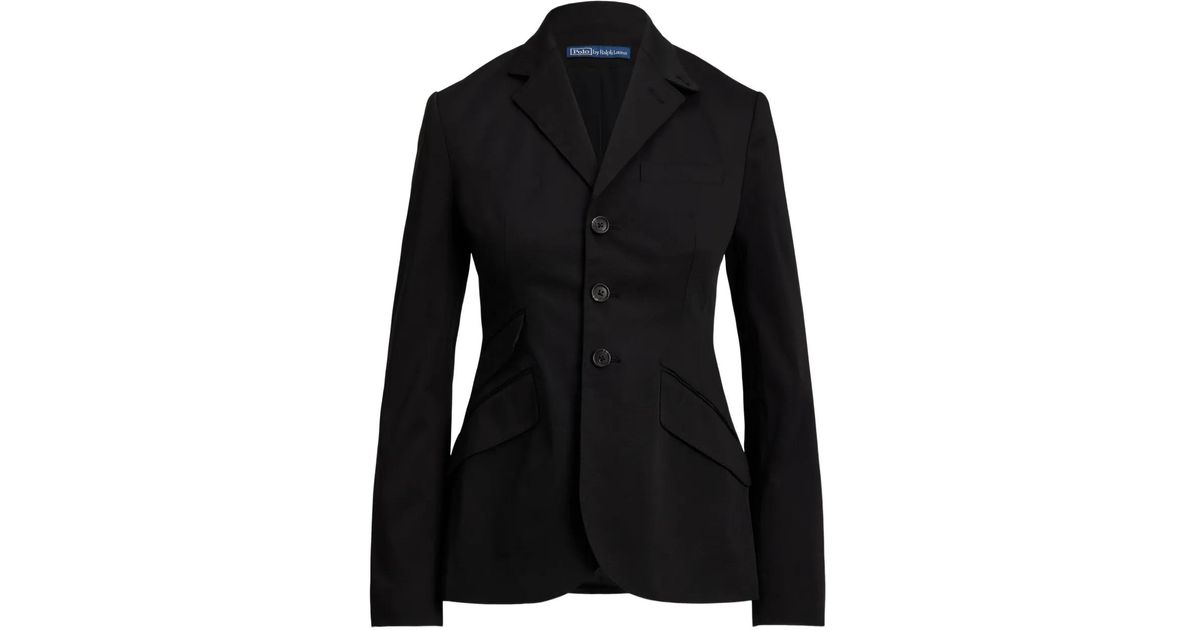 Polo Ralph Lauren Three-Button Blazer in Black | Lyst