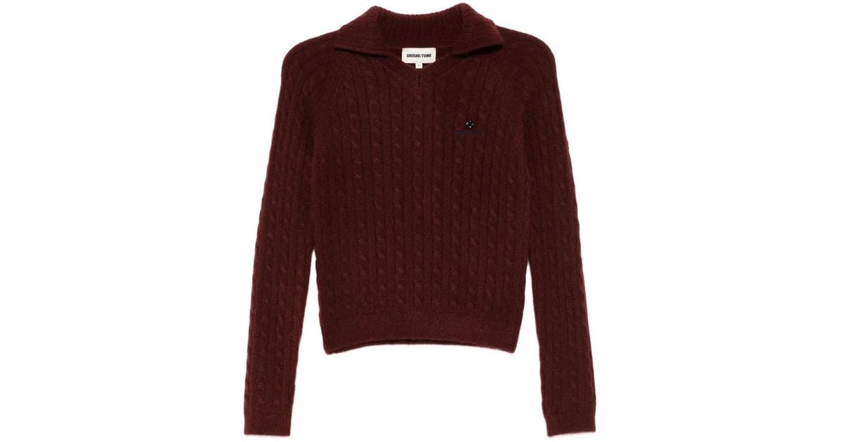 ShuShu/Tong Logo-Embroidered Jumper | Lyst UK