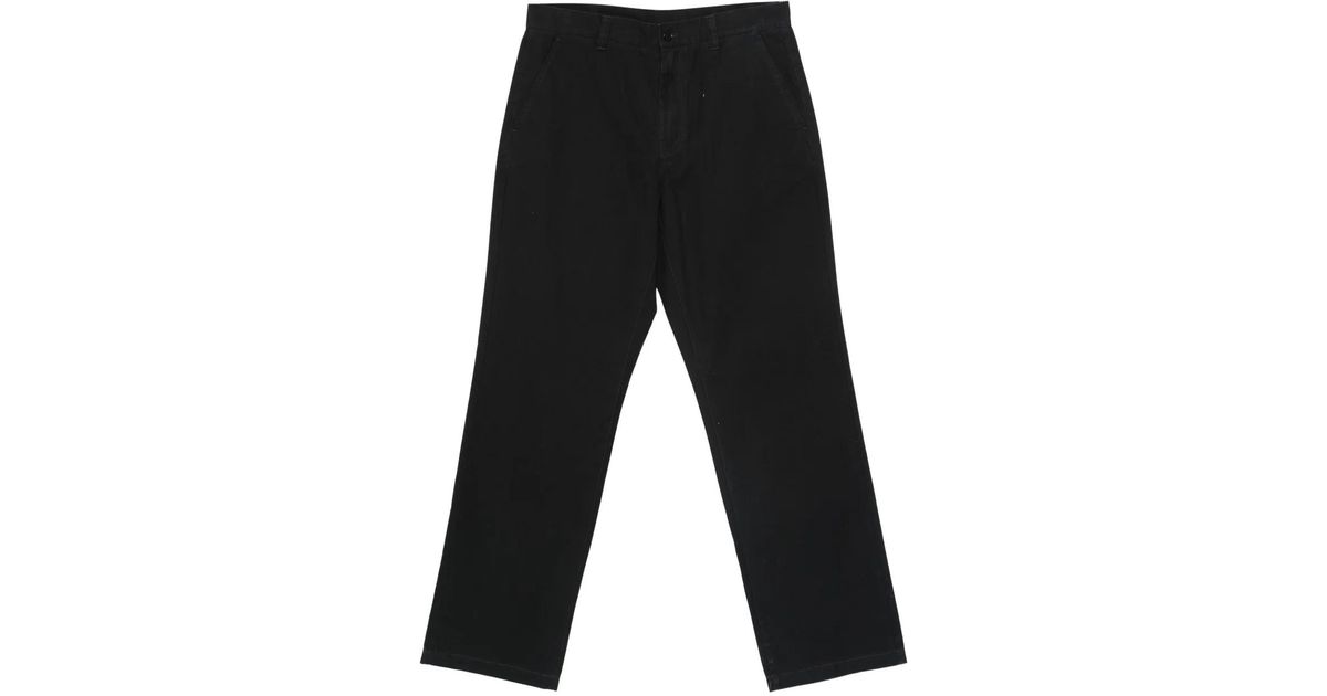 Aspesi Lab Workwear Belt-Loop Trousers in Black for Men | Lyst UK