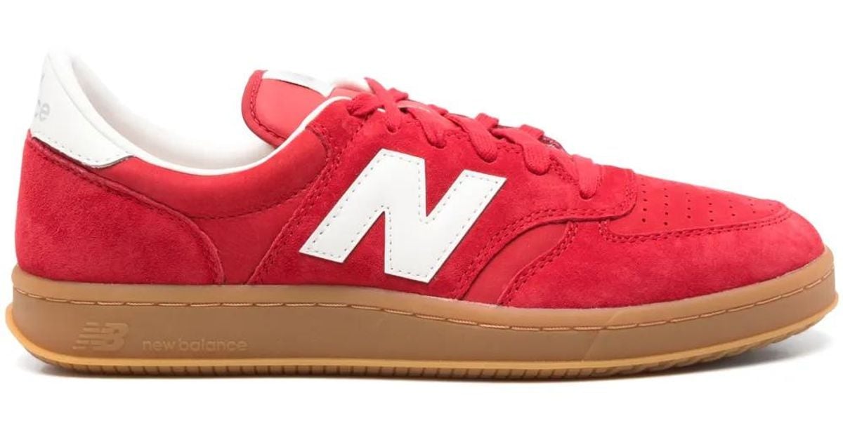 New Balance T500 Sneakers in Red | Lyst