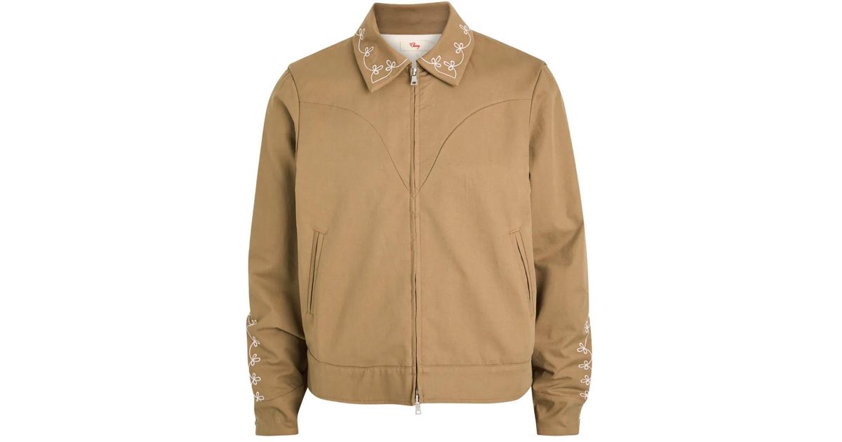 CHERRY LA Charro Floral-Embroidered Jacket in Natural for Men | Lyst UK