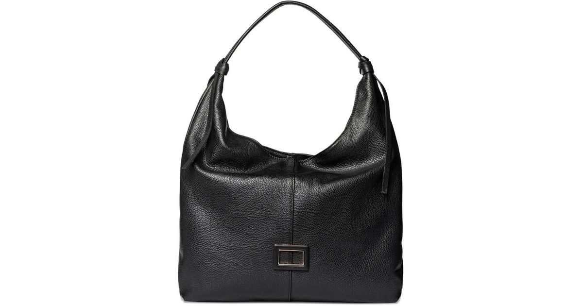 Marc Ellis Wenda Textured-Buckle Tote Bag in Black | Lyst