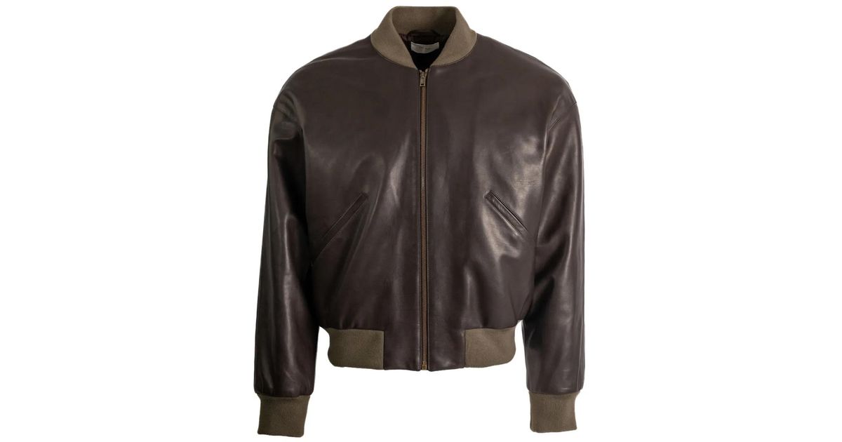 The Row Zip Bomber Jacket in Black for Men | Lyst UK