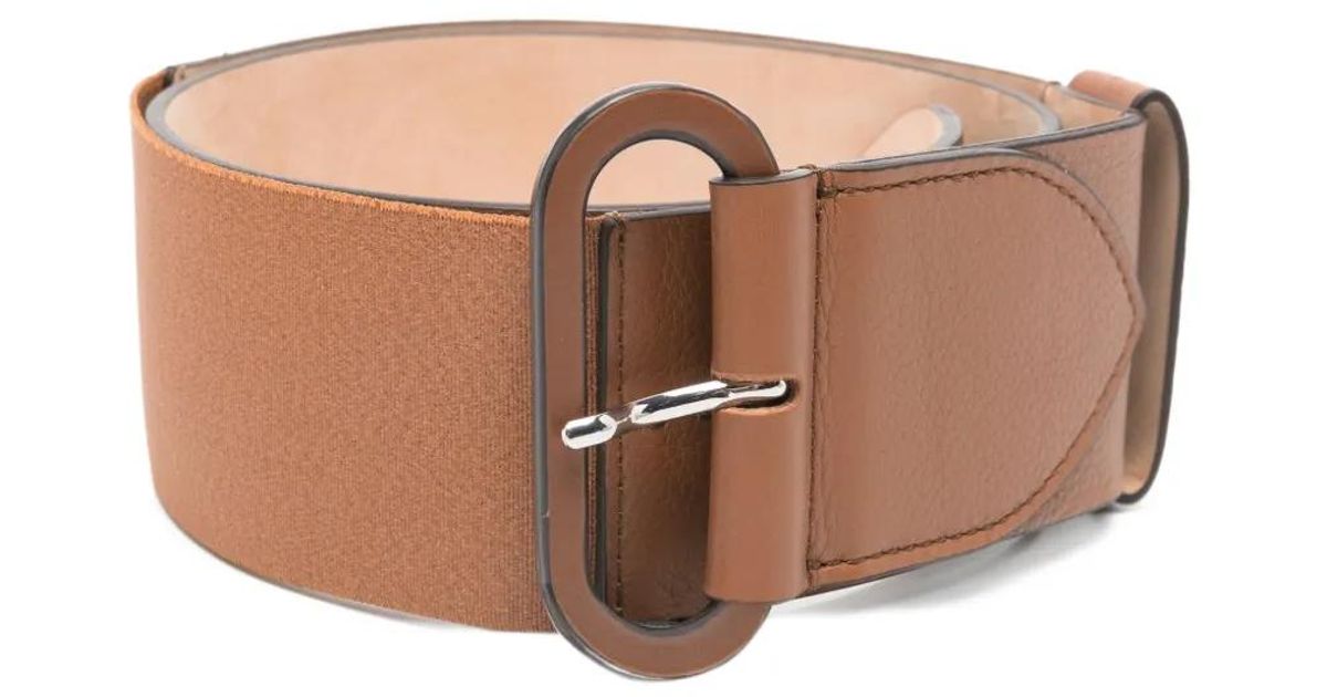 Max Mara Elasticoval60 Belt in Brown | Lyst