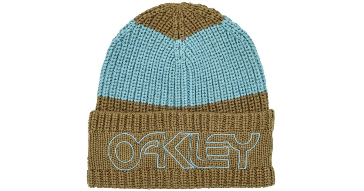 Oakley Tnp Deep Cuffed Beanie Hat in Green for Men | Lyst UK