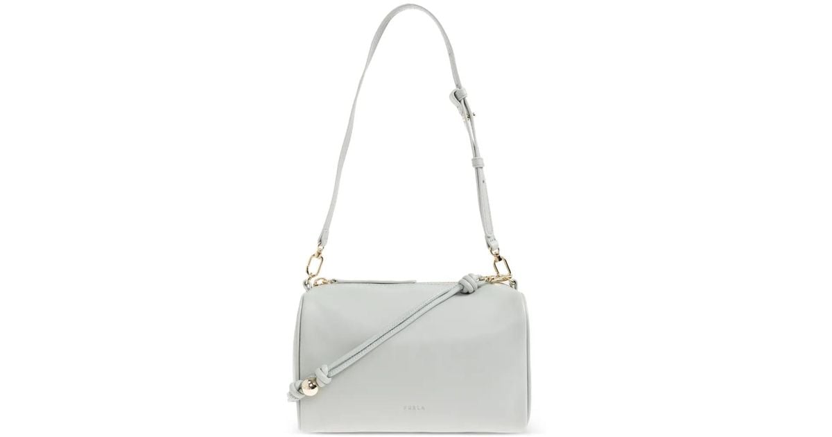 Furla Talia Leather Mini Bag in White | Lyst UK