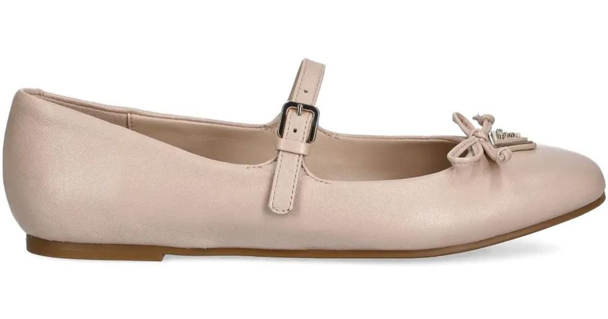 Guess Bow-Detail Ballet Flats in Pink | Lyst