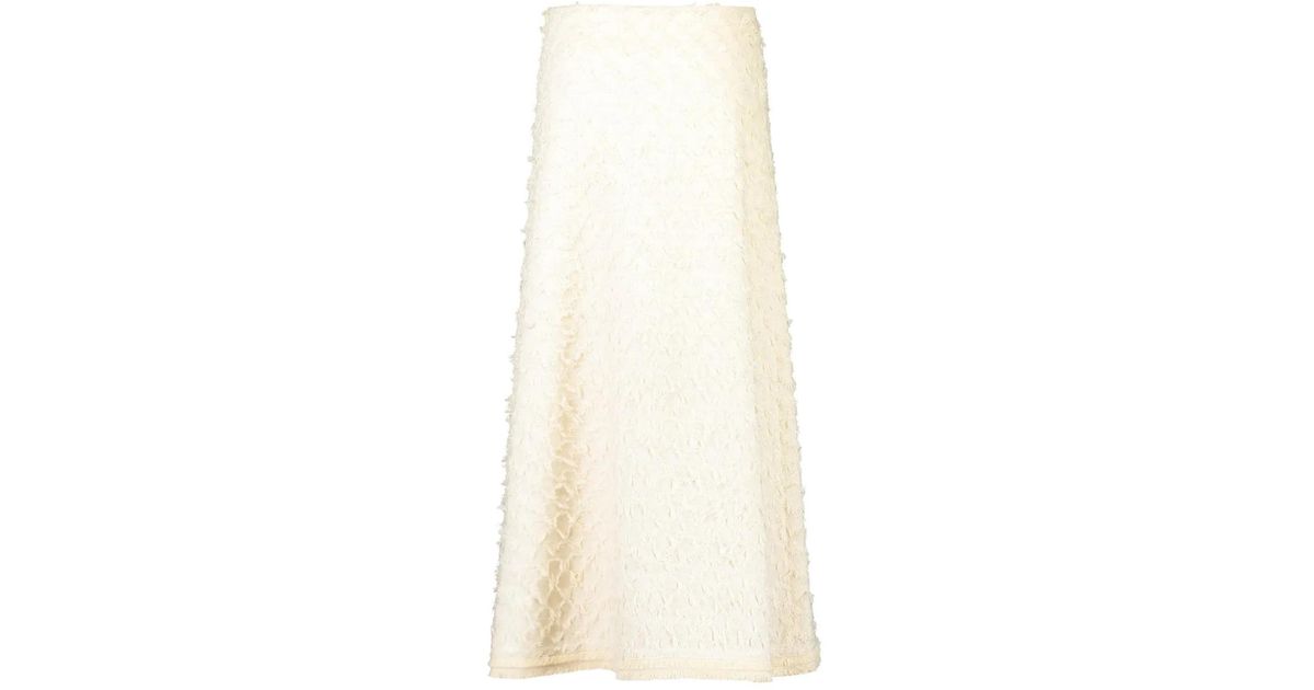 Ulla Johnson Josanna Midi Skirt in White | Lyst