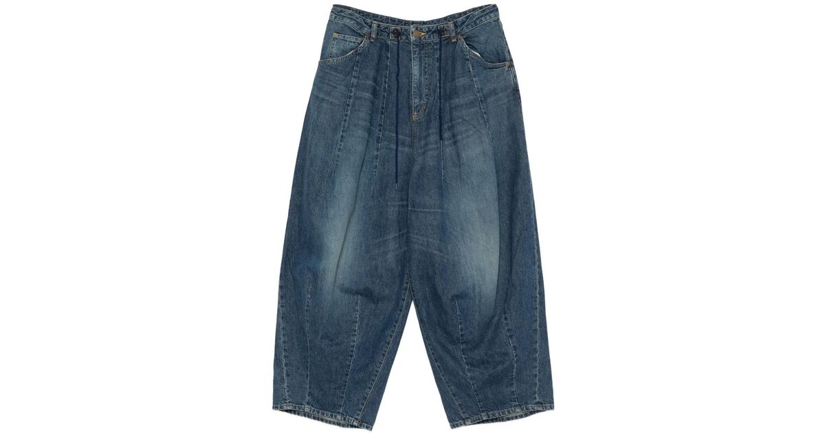 Needles Drawstring Denim Jeans in Blue for Men | Lyst UK