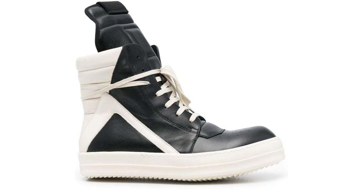 Rick Owens DRKSHDW Geobaskets High-top Sneakers in Black for Men | Lyst UK