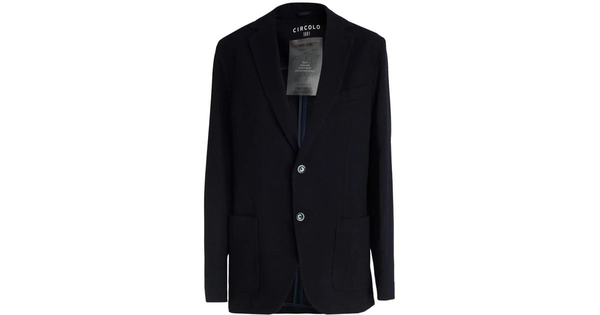 Circolo 1901 Wool Blazer in Blue | Lyst UK