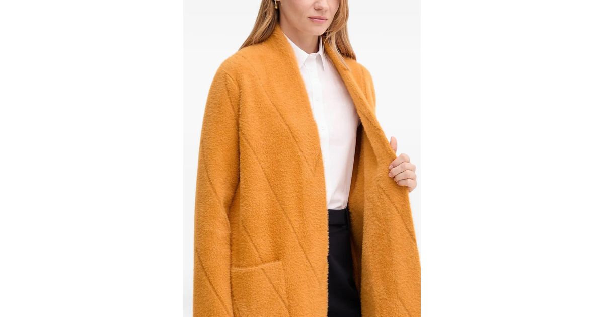 Joseph Ribkoff Chevron Pocket Coat in Orange | Lyst