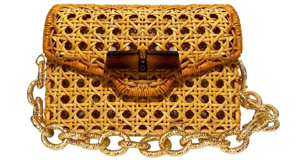 Serpui Lina Clutch in Metallic | Lyst