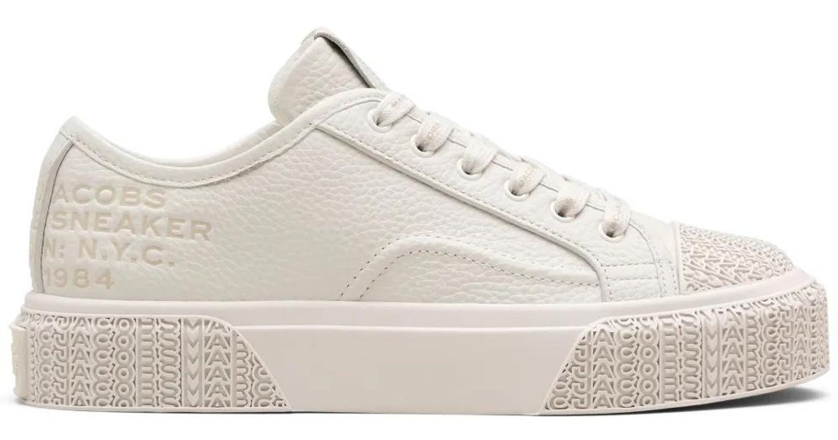 Marc Jacobs The Leather Sneakers in White | Lyst