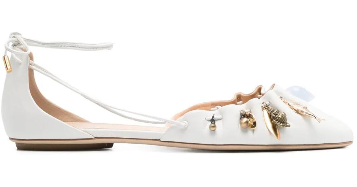 Chloé See Treasures Ballet Flats in White | Lyst