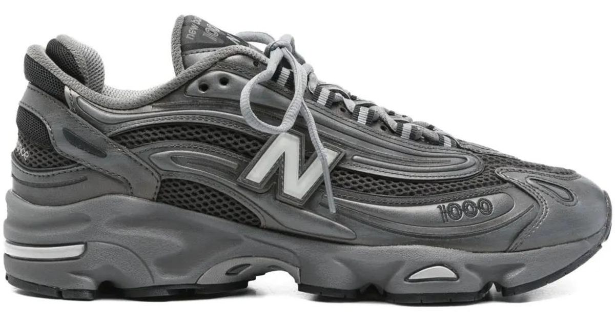 New Balance 1000 Mesh-Panels Sneakers in Gray | Lyst