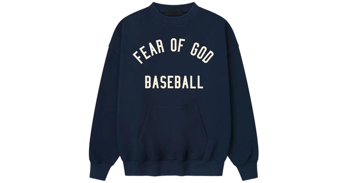 Fear Of God X Mlb Logo Sweatshirt in Blue for Men | Lyst UK