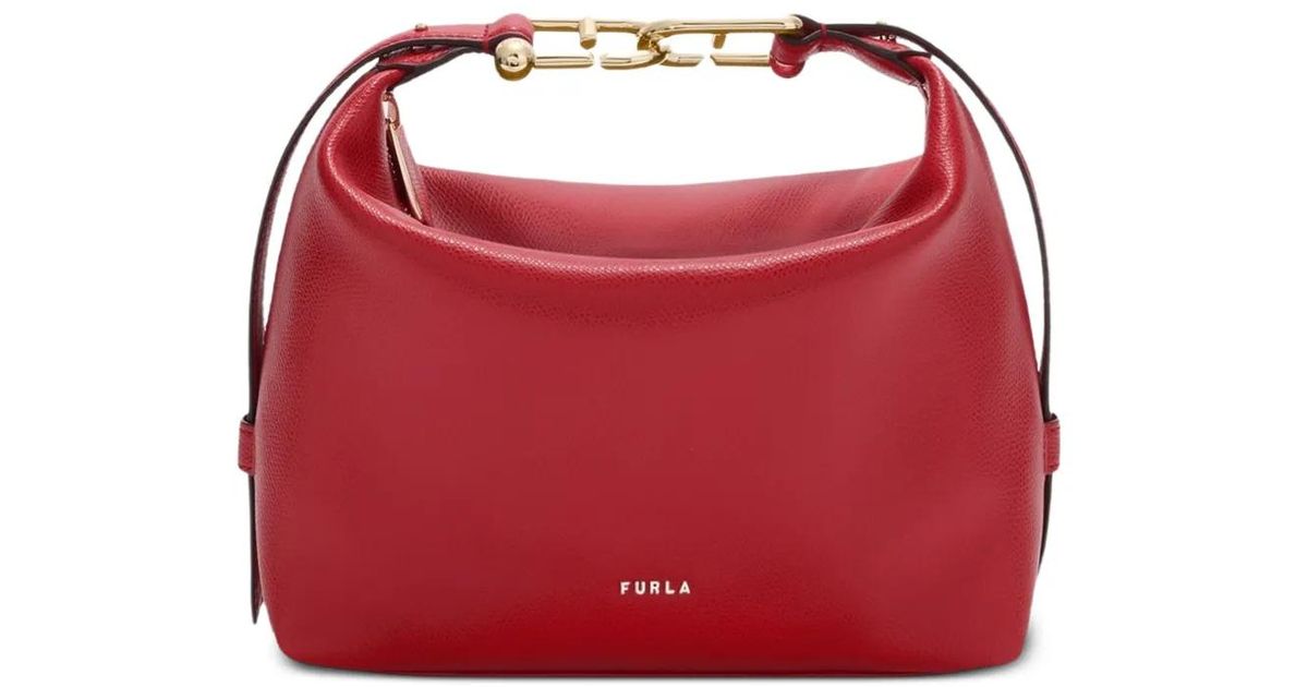 Furla Textured Straps Shoulder Bag | Lyst