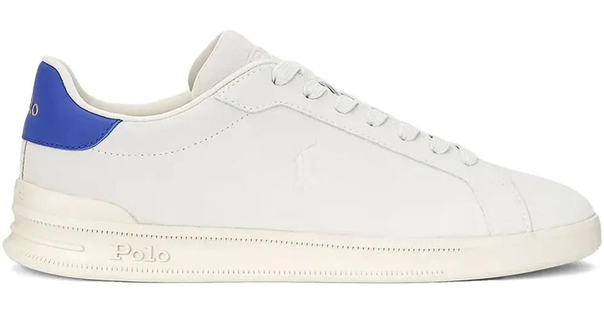 Polo Ralph Lauren Hrt Crt Li Trainers in White for Men | Lyst